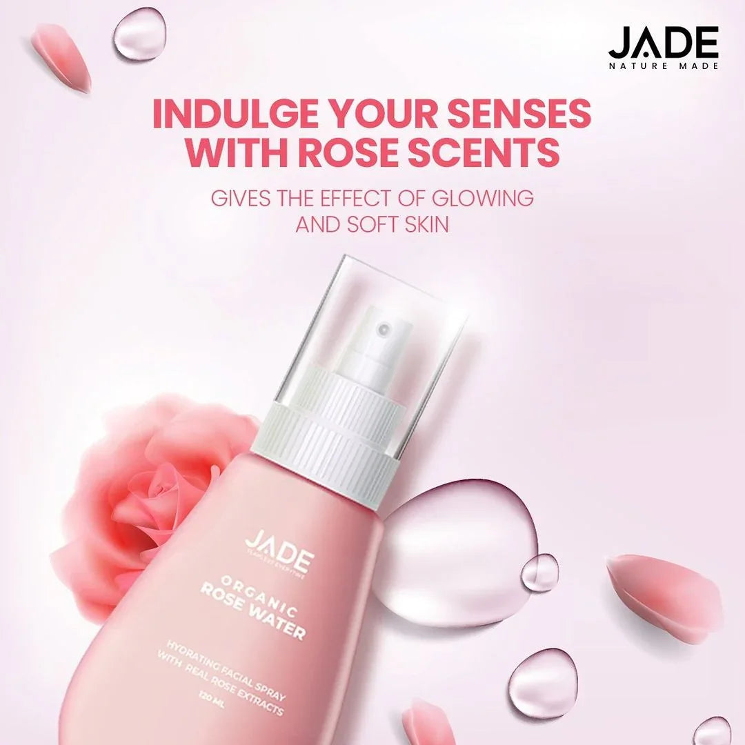 Dive into Hydration with the Pure Essence of Jade Rose Water – JADE