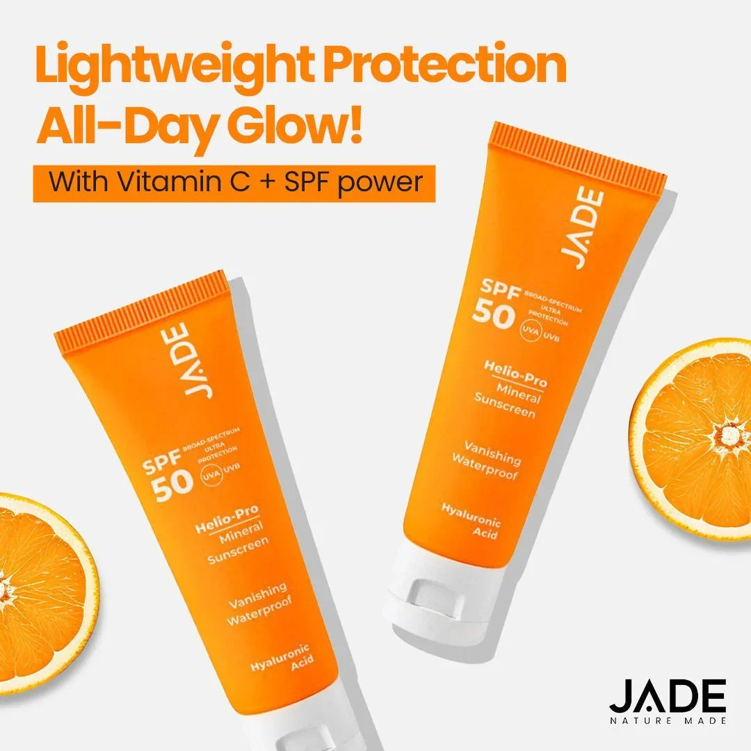 Jade Mineral Sunscreen Helio Pro SPF50: Ultimate Sun Protection for ...